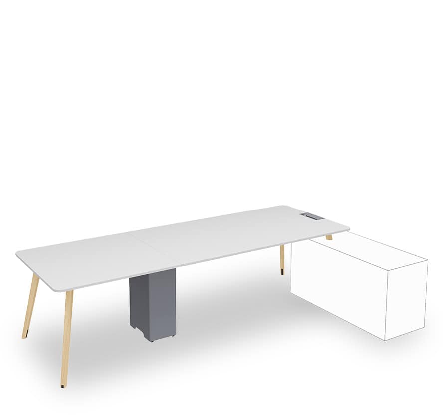 Pila Wood Semi-Executive Desk | Nurus